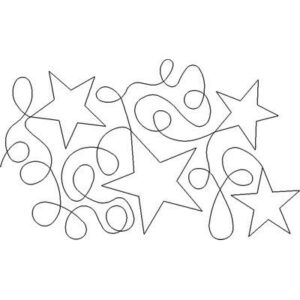 Stars and Patriotic Long Arm Design